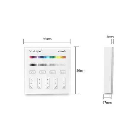 Mi-Light 4-zone RGB/RGBW smart panel B3