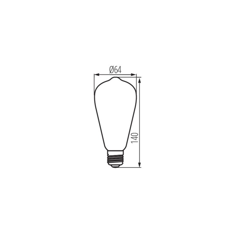 Pear vintage led filament bulb E27