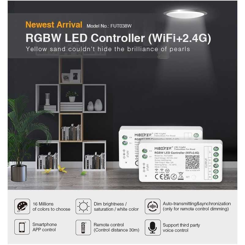 RGB RGBW wifi controller FUT038W
