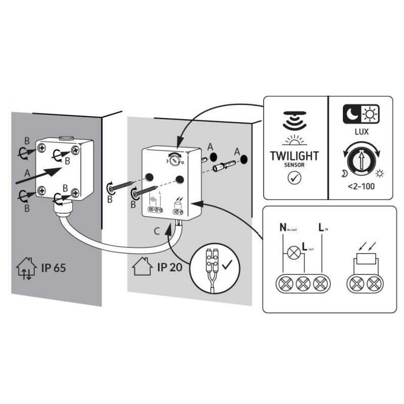 dusk to dawn photocell sensor