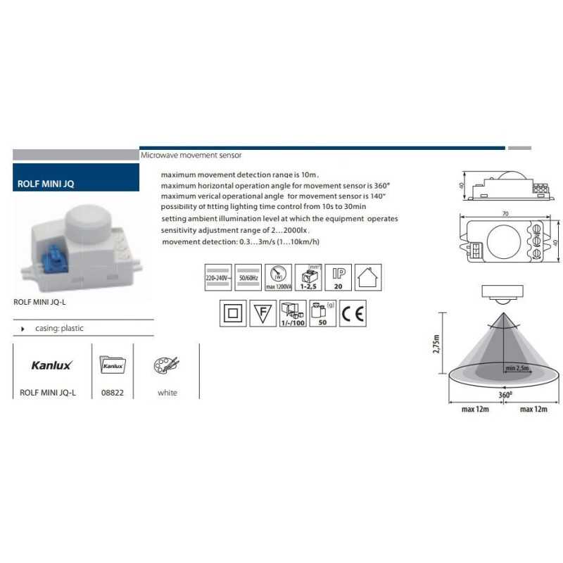 Microwave movement sensor