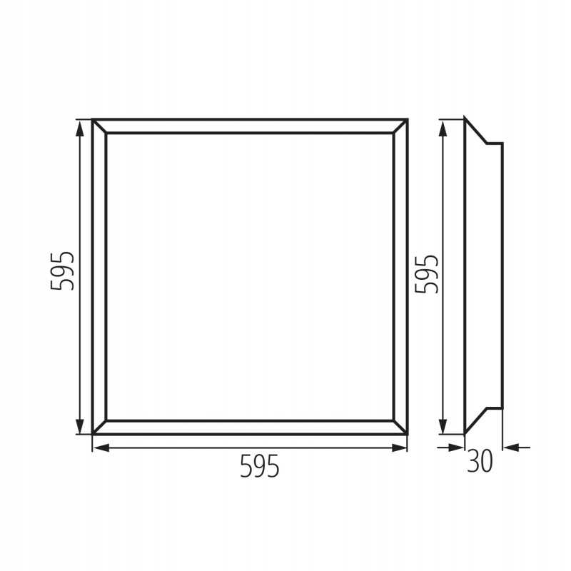 BAREV ECO 36W 600x600 LED Panel