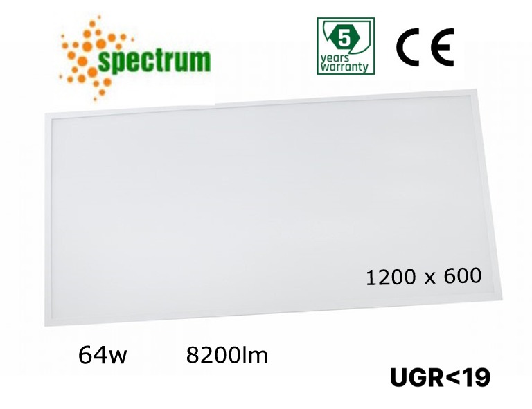 1200 x 600 LED panel 8200lm